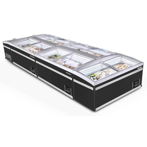 Island Chest Freezer (Combined Option) - Top Sliding Door - BERJAYA CKE